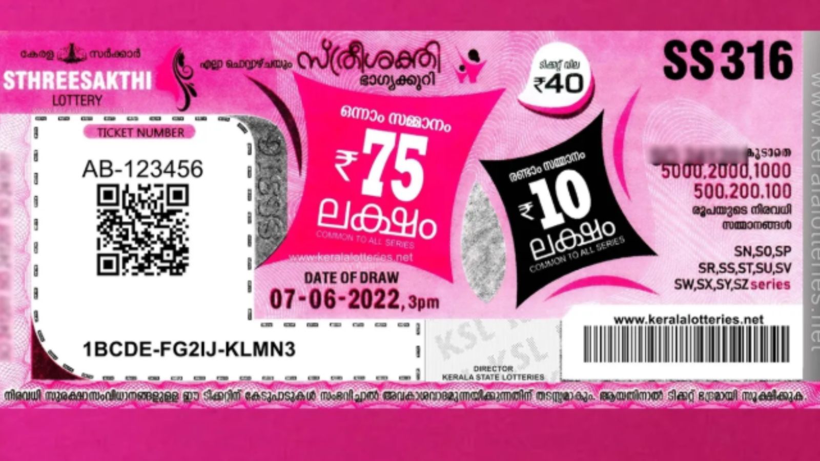 Kerala Lottery Result Today | Kerala Lottery Sthree Sakthi SS-494 ...