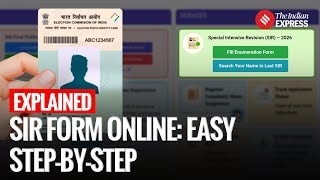 Sir form online complete step by step guide to fill submit your voter enumeration form-The ...