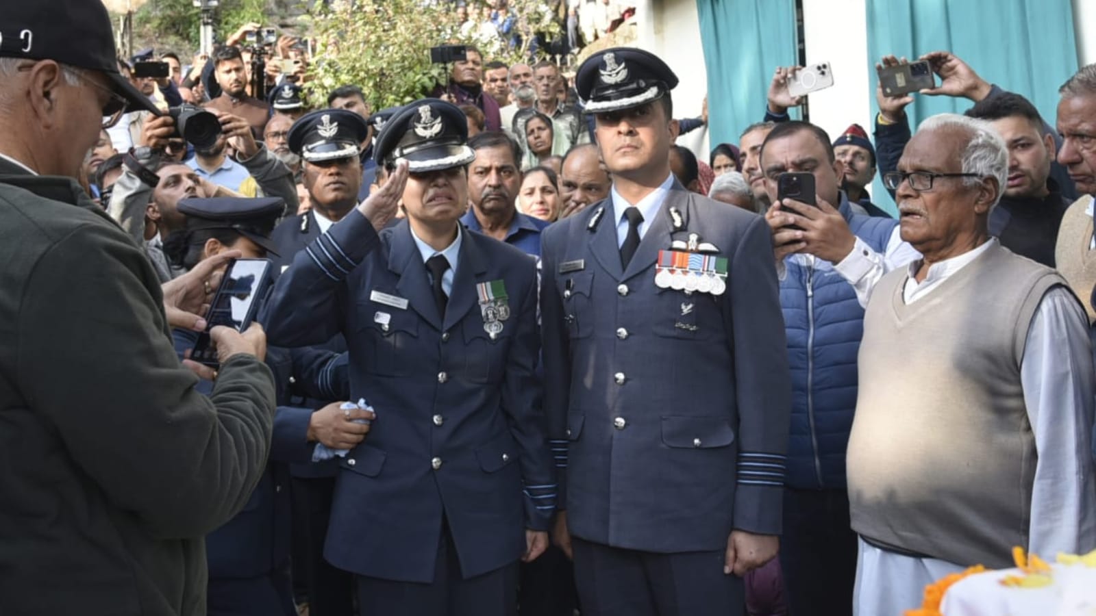 Wing Commander Namansh Syal Cremated With Full Military Honours in Himachal