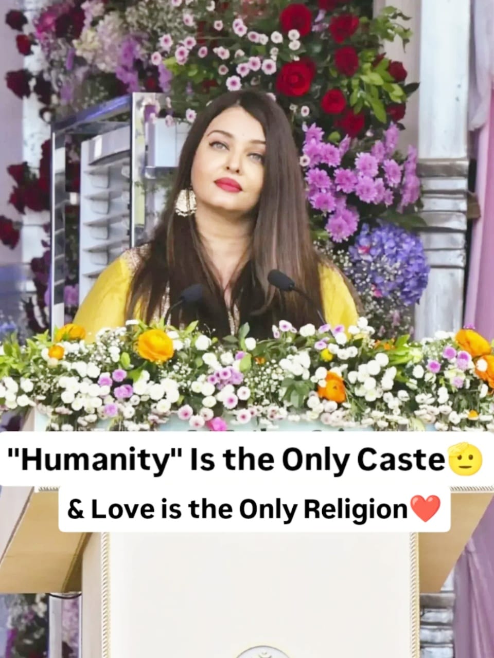 Fans hail Aishwarya Rai for speech on humanity and religion