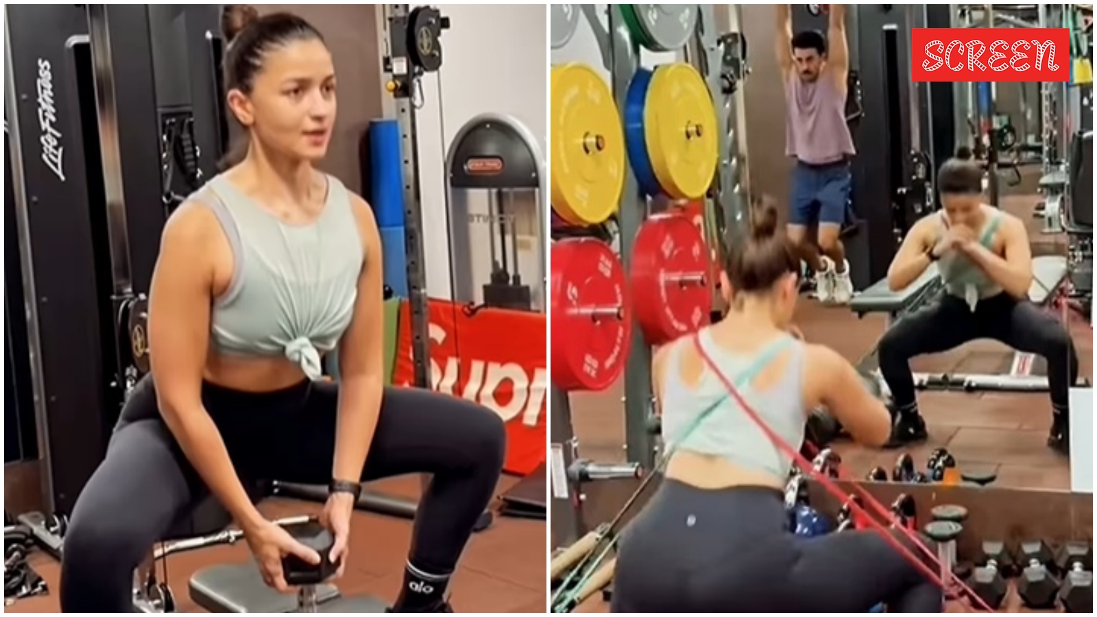 Alia Bhatt’s ‘miserable’ workout clips go viral, Ranbir Kapoor does pull-ups right next to her ...
