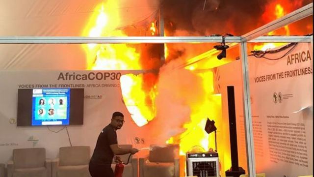 COP30 briefly evacuated after pavilion fire; operations resume, 13 ...