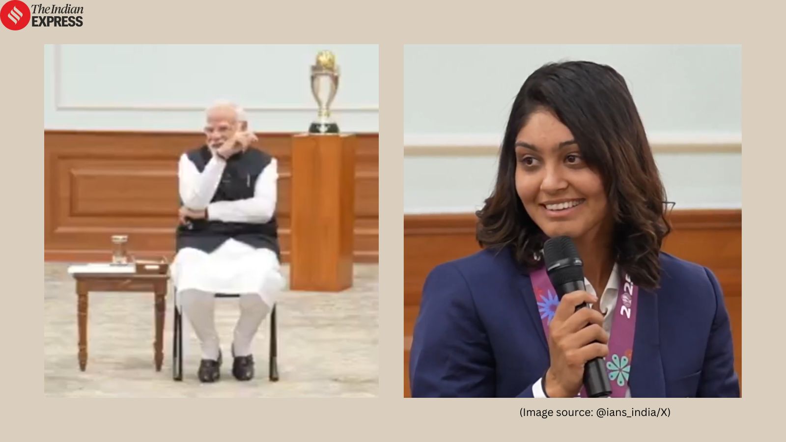 ‘What’s your skincare routine?’: Harleen Deol’s question makes PM Modi ...