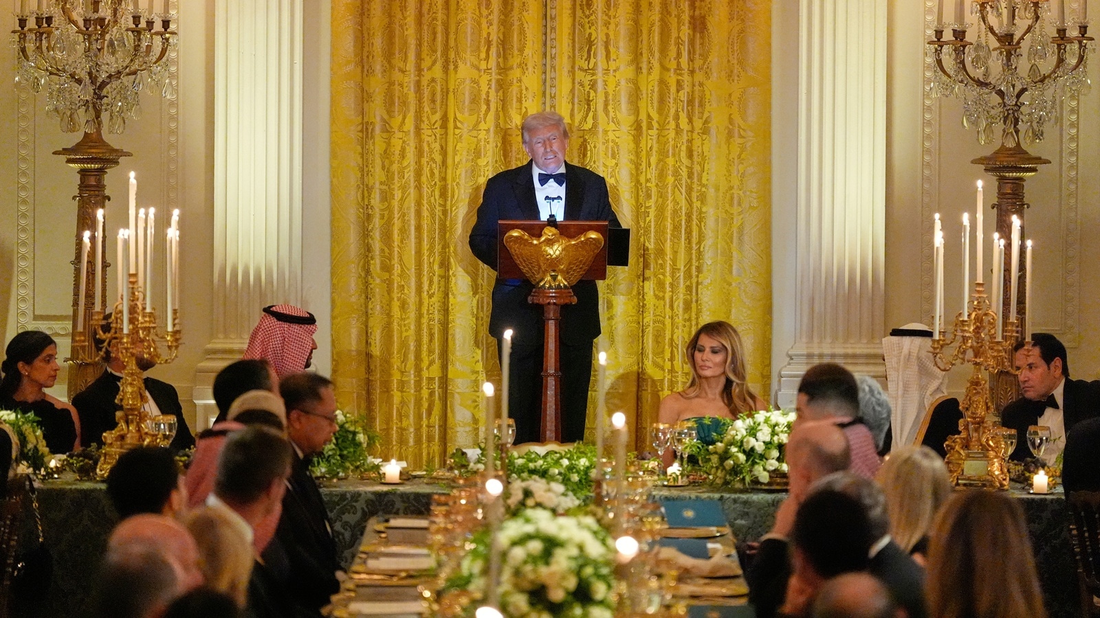 Donald Trump dines with Saudi Crown Prince Salman, Ronaldo, Musk at ...
