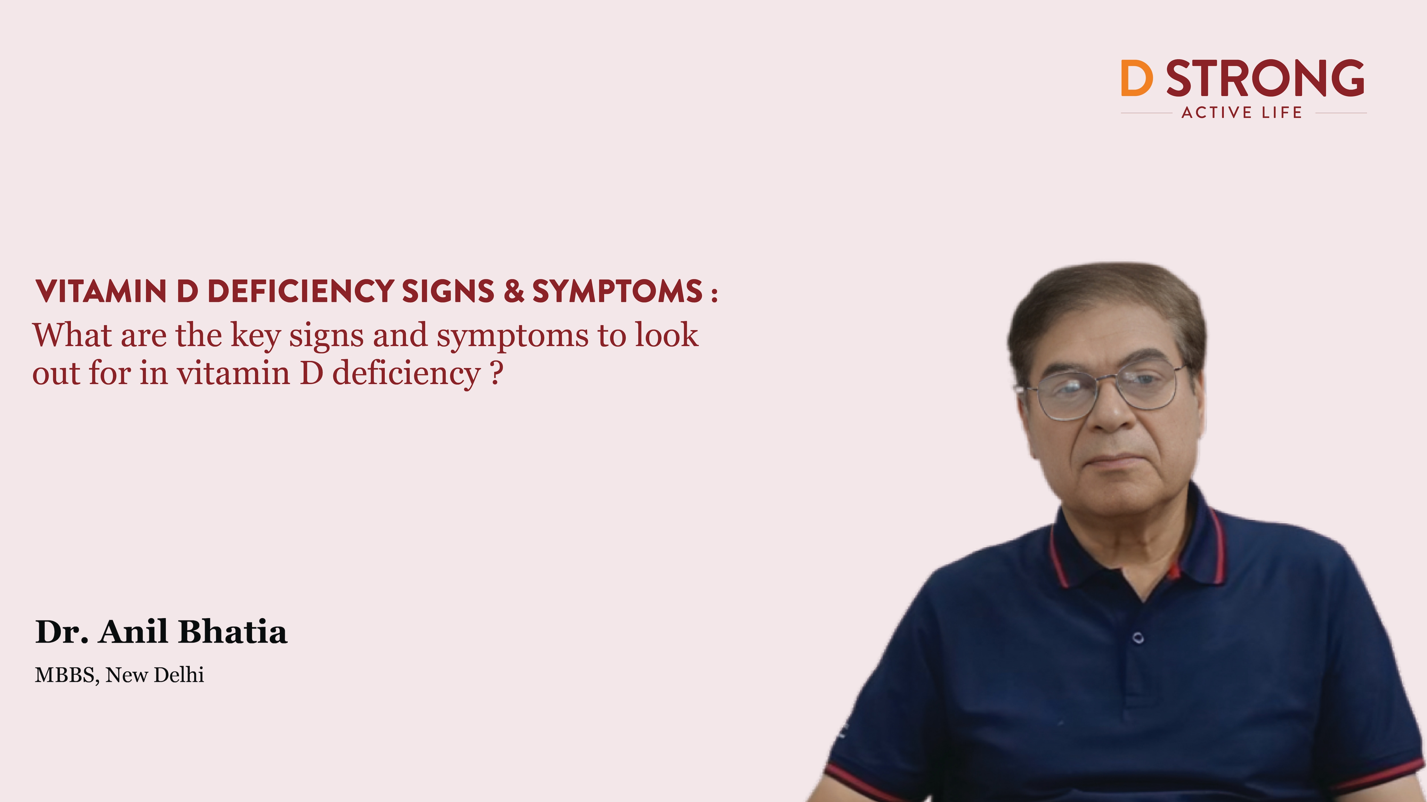 Dr anil bhatia addresses the lack of awareness surrounding vitamin d ...