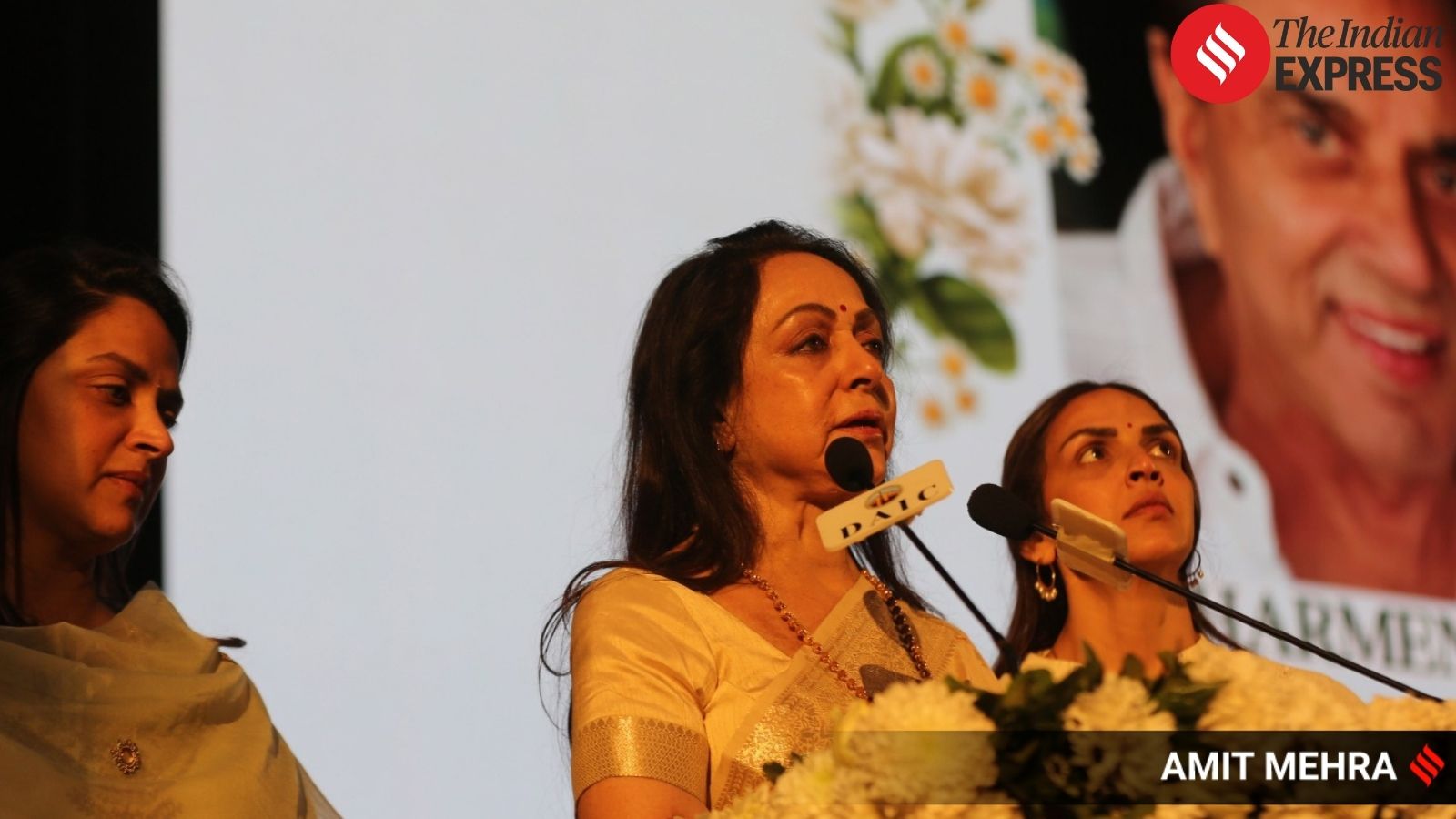 ‘Such a person was Dharam Ji’: Hema Malini’s heartfelt tribute at Delhi ...