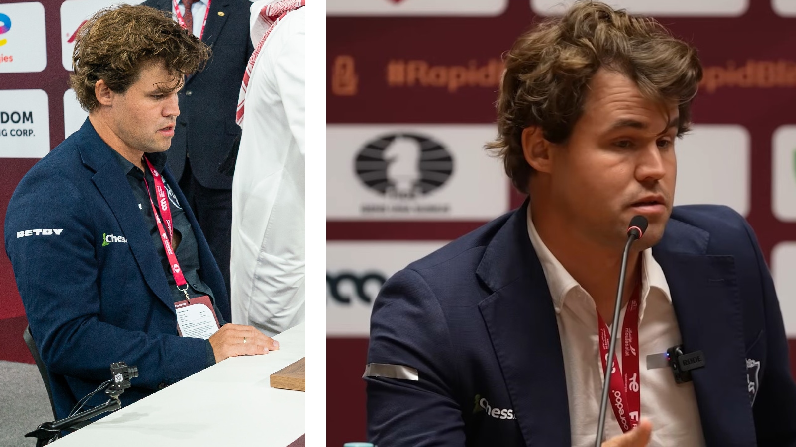 Magnus Carlsen tapes over betting sponsor logo to avoid fresh war with ...