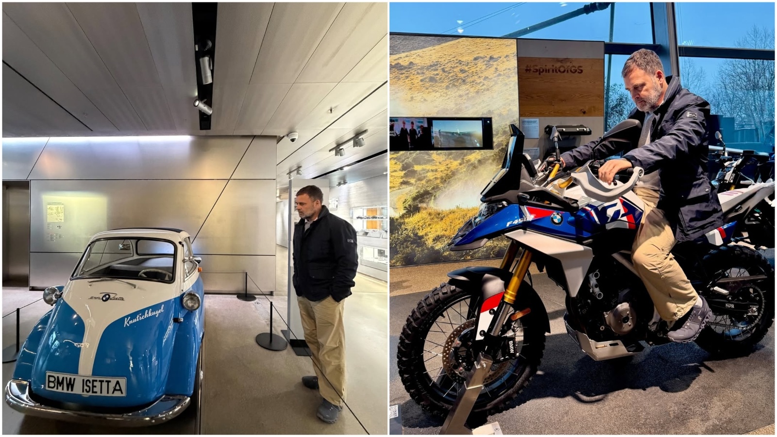 Rahul Gandhi visits BMW plant in Germany, says India’s declining ...