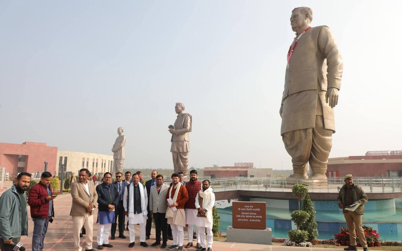 Towering statues of three BJP icons, a two-storey museum: What’s inside ...