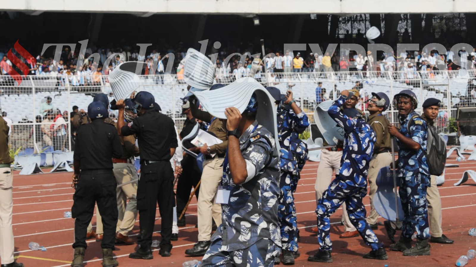 Messi tour Day 1: Chaos as angry fans ransack stadium in Kolkata ...