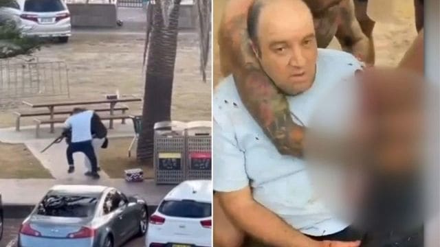 Video: Moment ‘heroic’ bystander tackles suspected gunman during Bondi ...