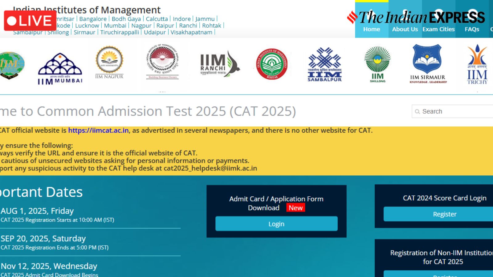 CAT 2025 Answer Key Date, Time Highlights: IIM CAT Answer Key, Response ...