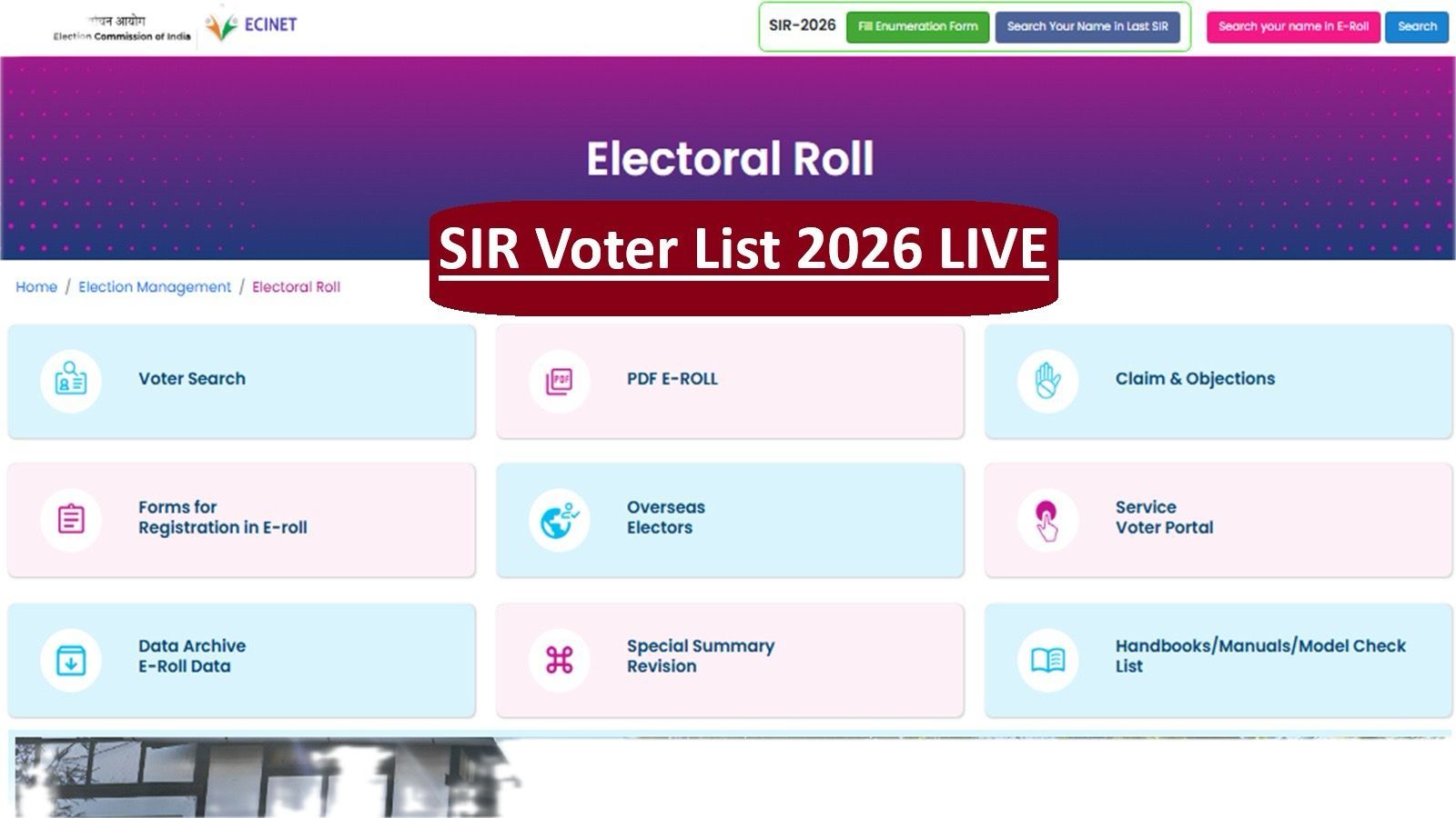 ECI releases 2026 voter list for MP, Chhattisgarh, Kerala; over 95 lakh names removed ...