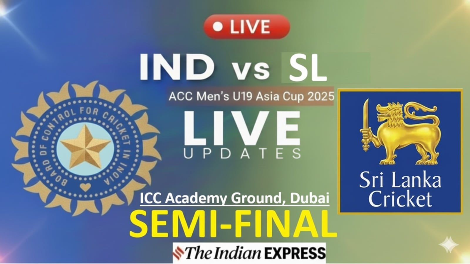 IND U19 vs SL U19 Live Cricket Score, India vs Sri Lanka Under 19 Asia ...