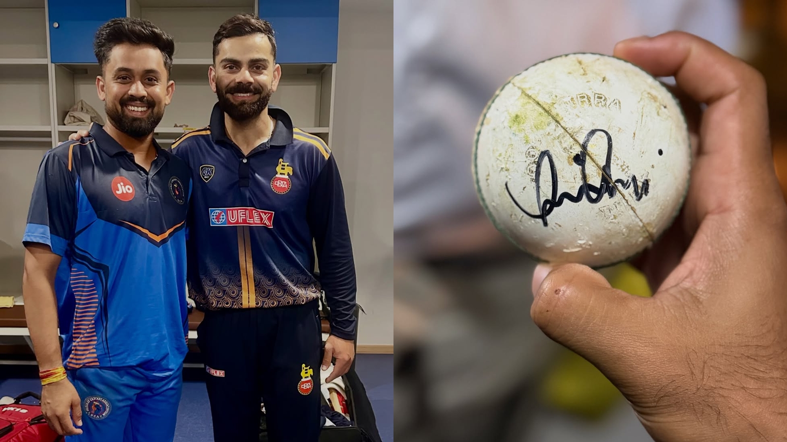 Gujarat spinner Vishal Jayswal, who dismissed Virat Kohli, shows off ...
