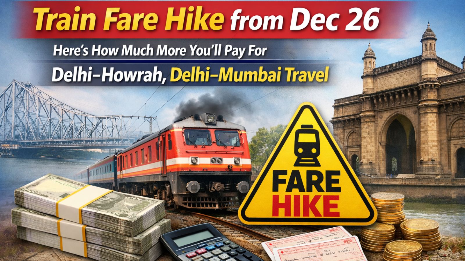 Train fare hike from Dec 26: Here’s how much more you will pay for ...