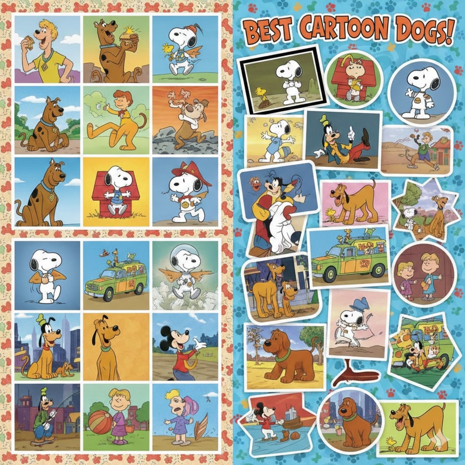 7 cartoon dogs inspired by real breeds