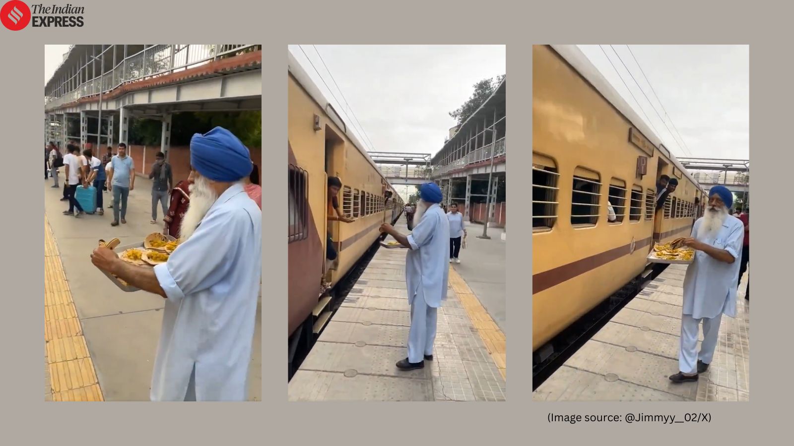 Viral video shows elderly Sikh man serving free food at Barnala railway ...
