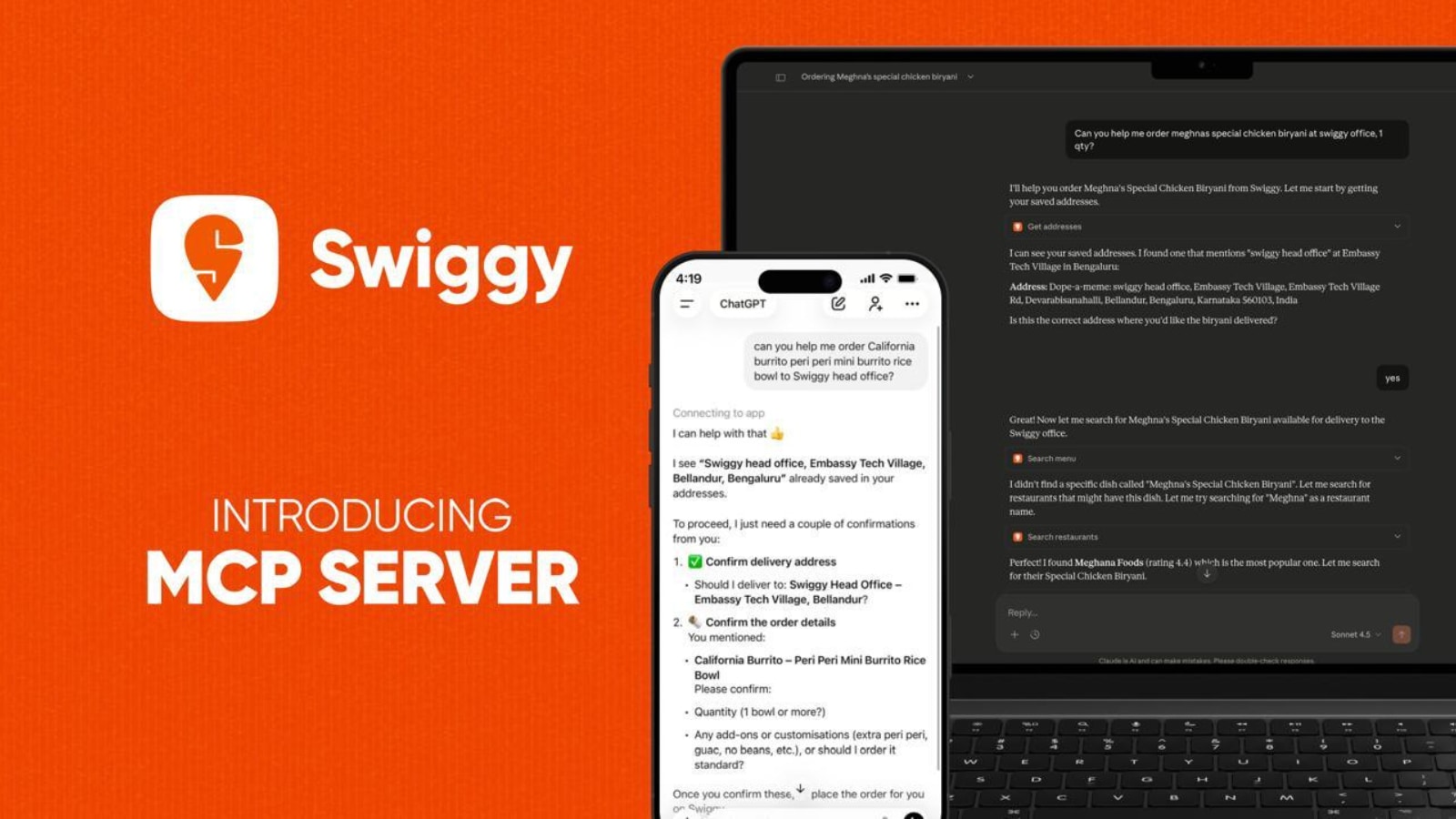 Swiggy now lets you order food using AI chatbots like ChatGPT ...