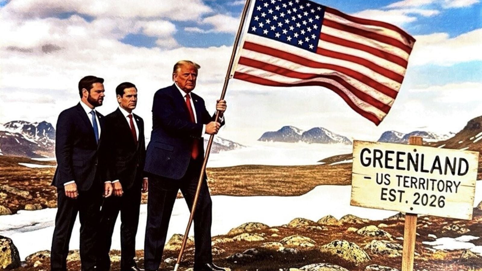 Donald Trump shares map showing Canada, Greenland as part of America ...