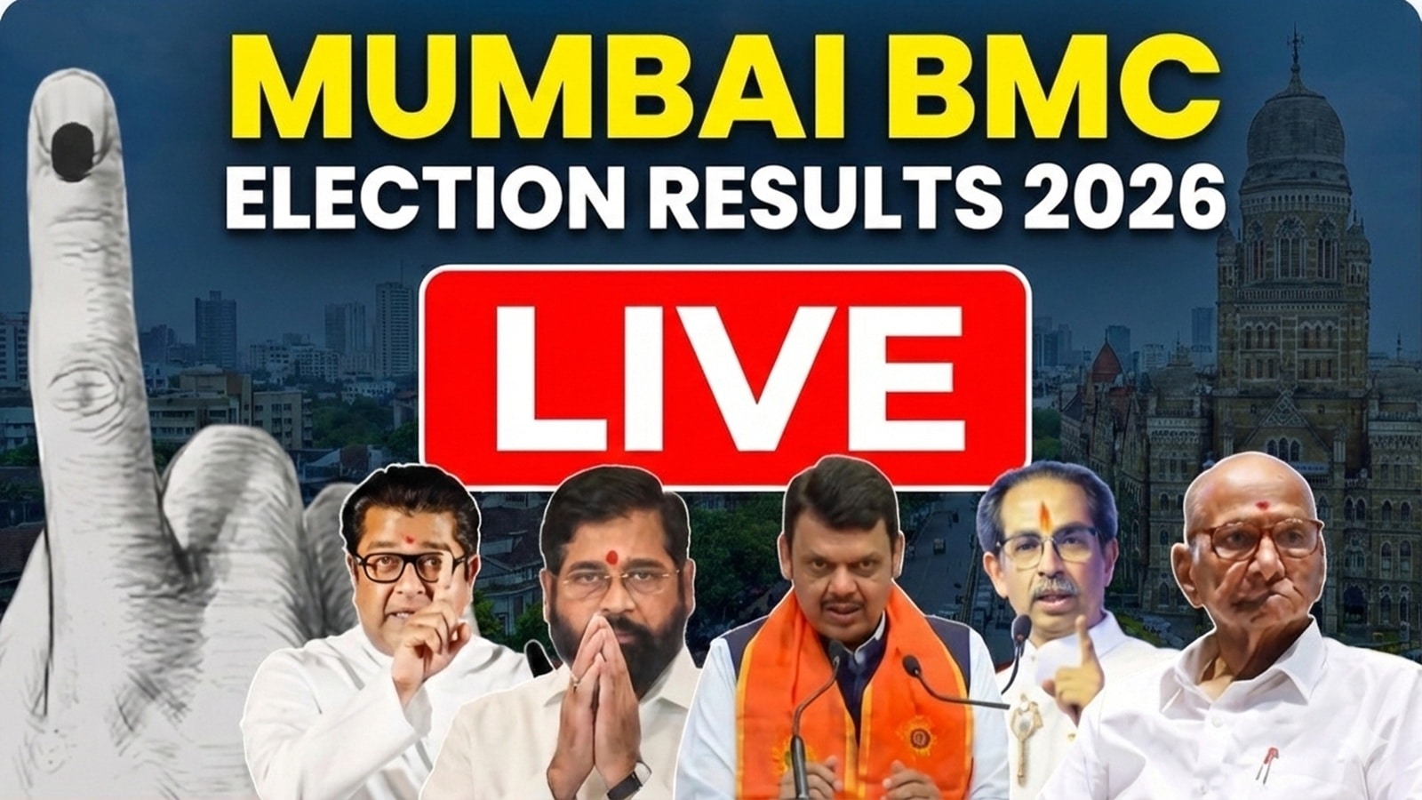 Mumbai BMC Election Result 2026 LIVE: ECI Brihanmumbai Municipal ...