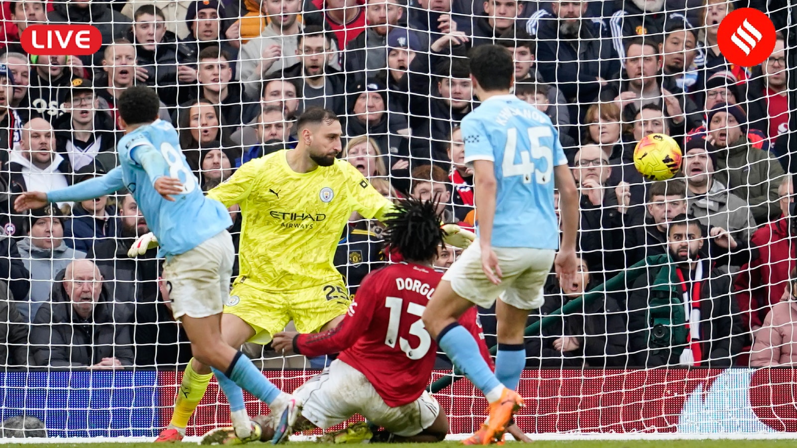 Manchester United FC vs Manchester City FC, Premier League Live Score ...