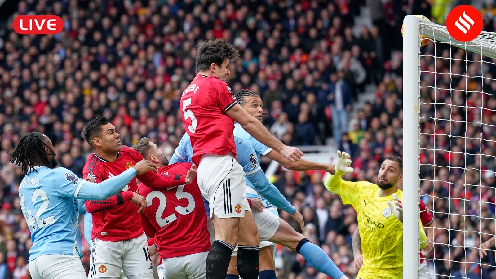 Manchester United FC vs Manchester City FC, Premier League Live Score ...