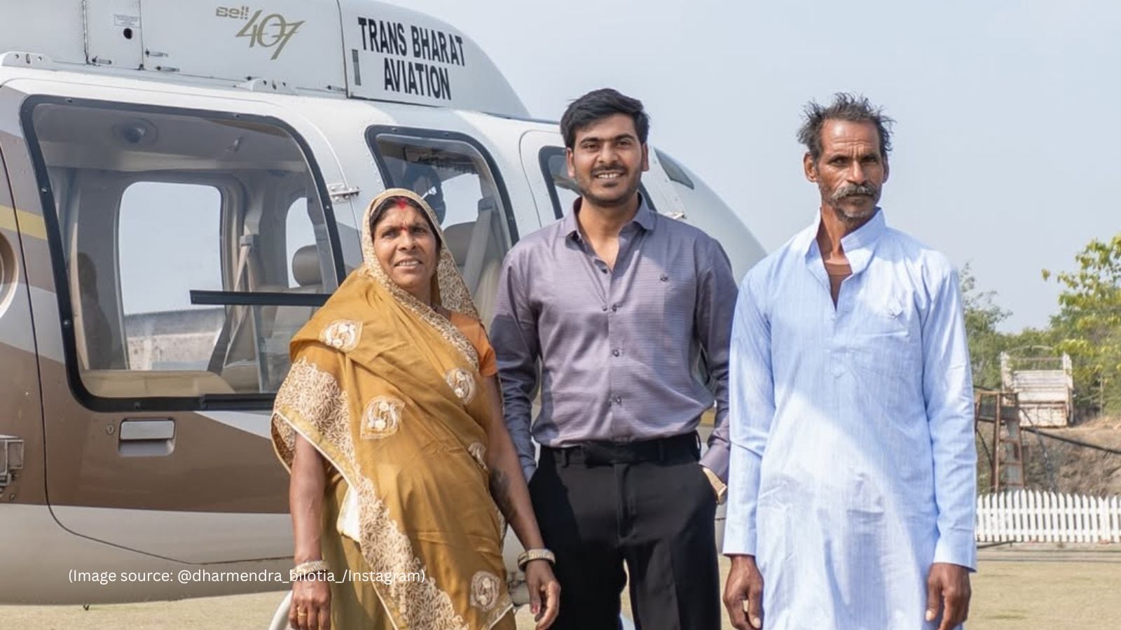 Indian content creator takes parents on first helicopter ride, their ...