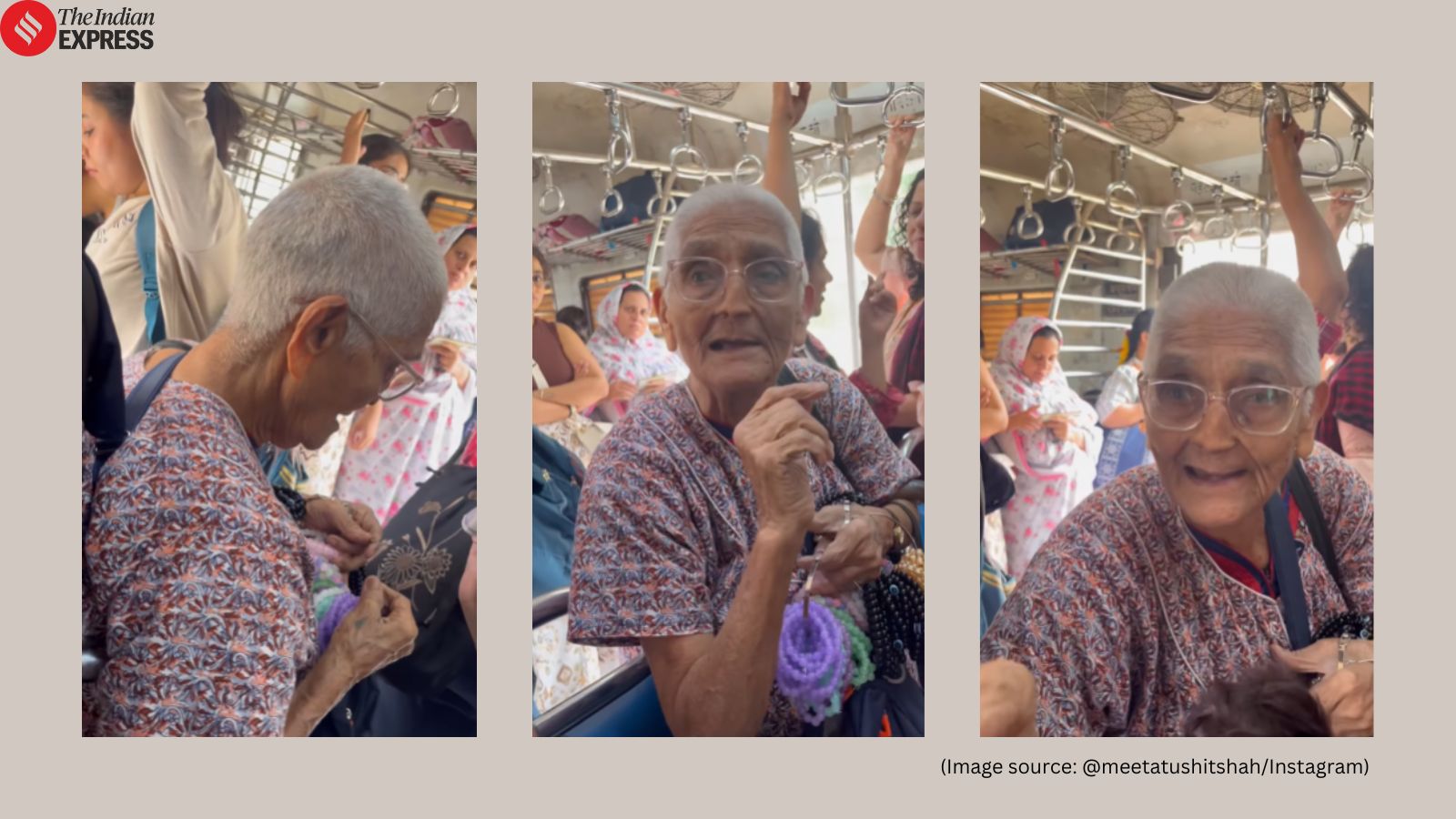 89-year-old woman sells handmade bracelets on Mumbai local trains to ...
