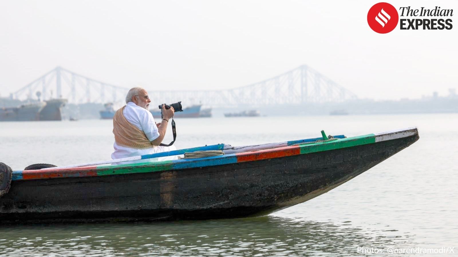 PM Modi takes boat ride on Hooghly river, reaffirms commitment to Bengal