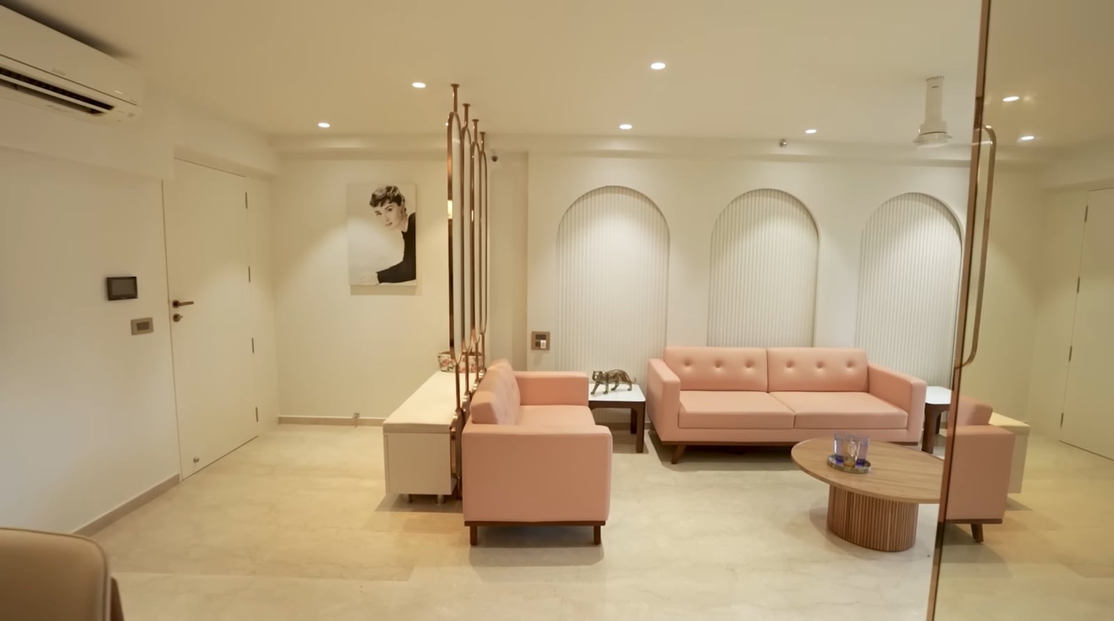 Inside Amrita Rao-RJ Anmol’s Mumbai home, featuring a bold pink door ...