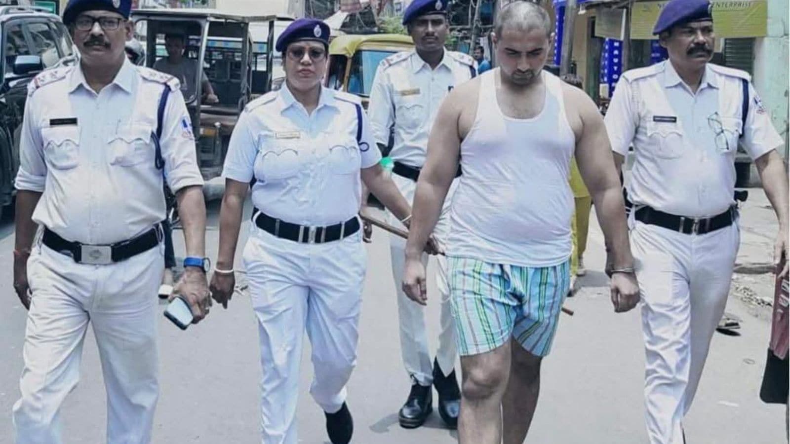 Half-clad, handcuffed accused paraded through Howrah streets; videos go ...