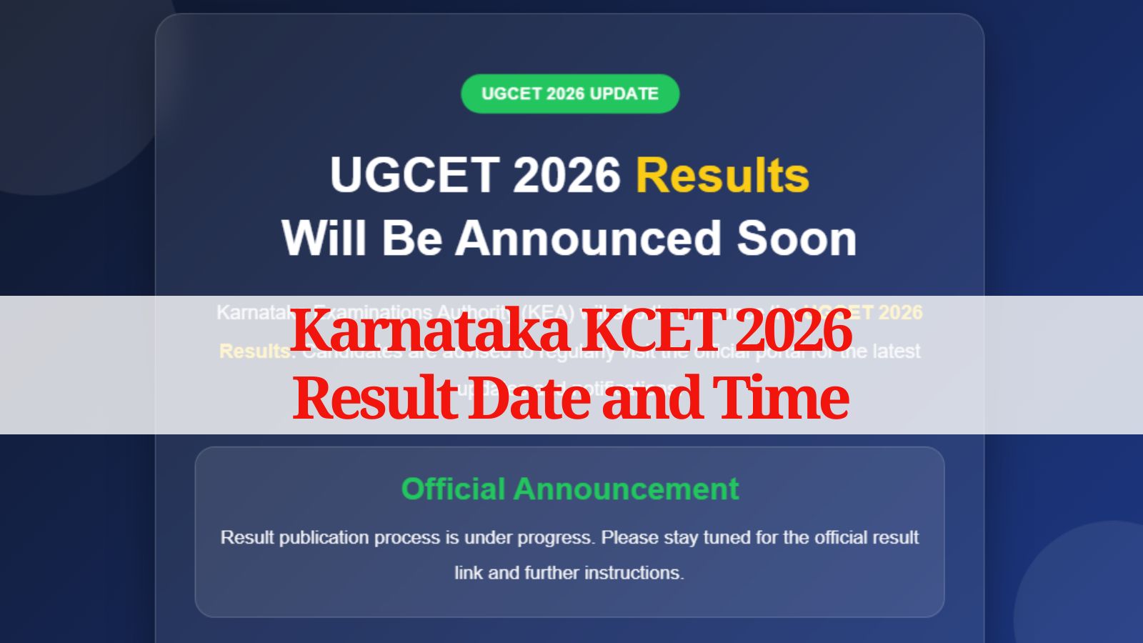 Karnataka KCET 2026: Result on June 6; check how to download scorecard