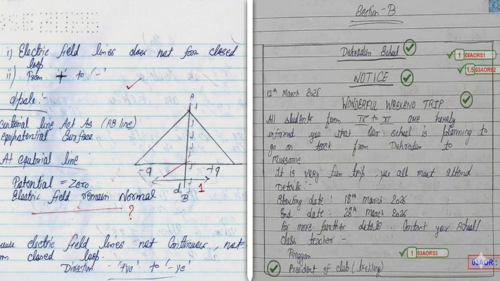 Vedant’s ‘corrected’ Physics answer-book has signs of offline checking ...