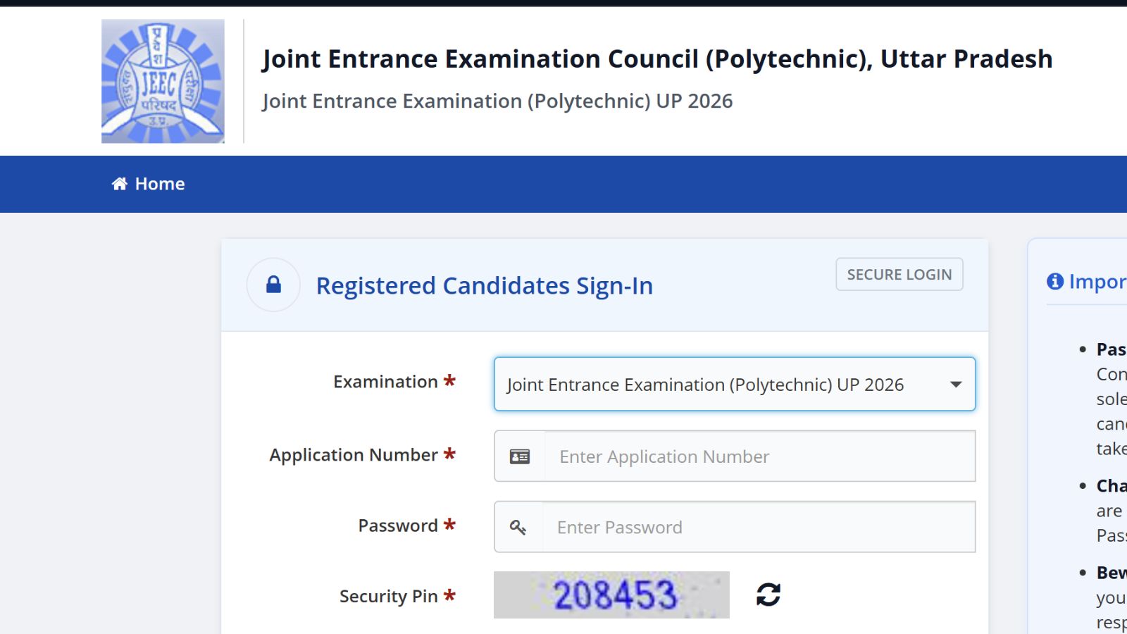JEECUP admit card 2026 released at jeecup.admissions.nic.in