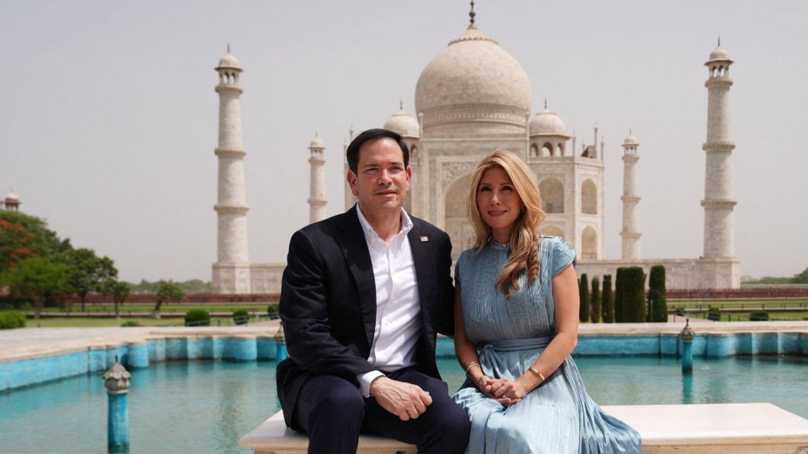 Watch | US Secretary of State Marco Rubio visits Taj Mahal with wife ...