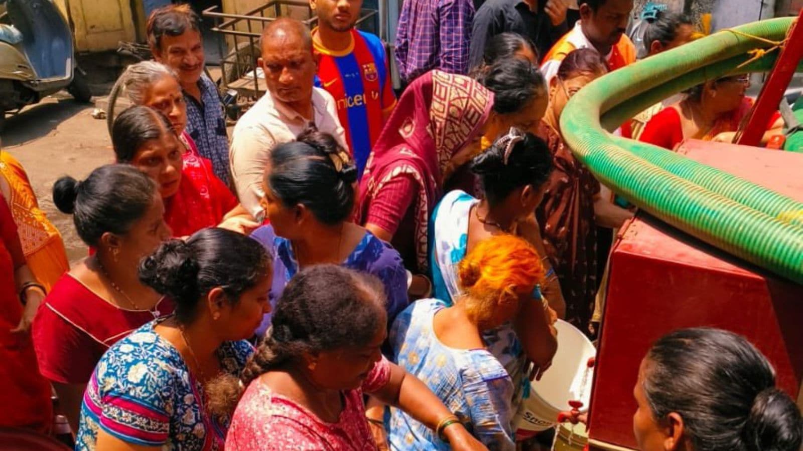 Water shortage hits citizens hard as they queue up for water tankers
