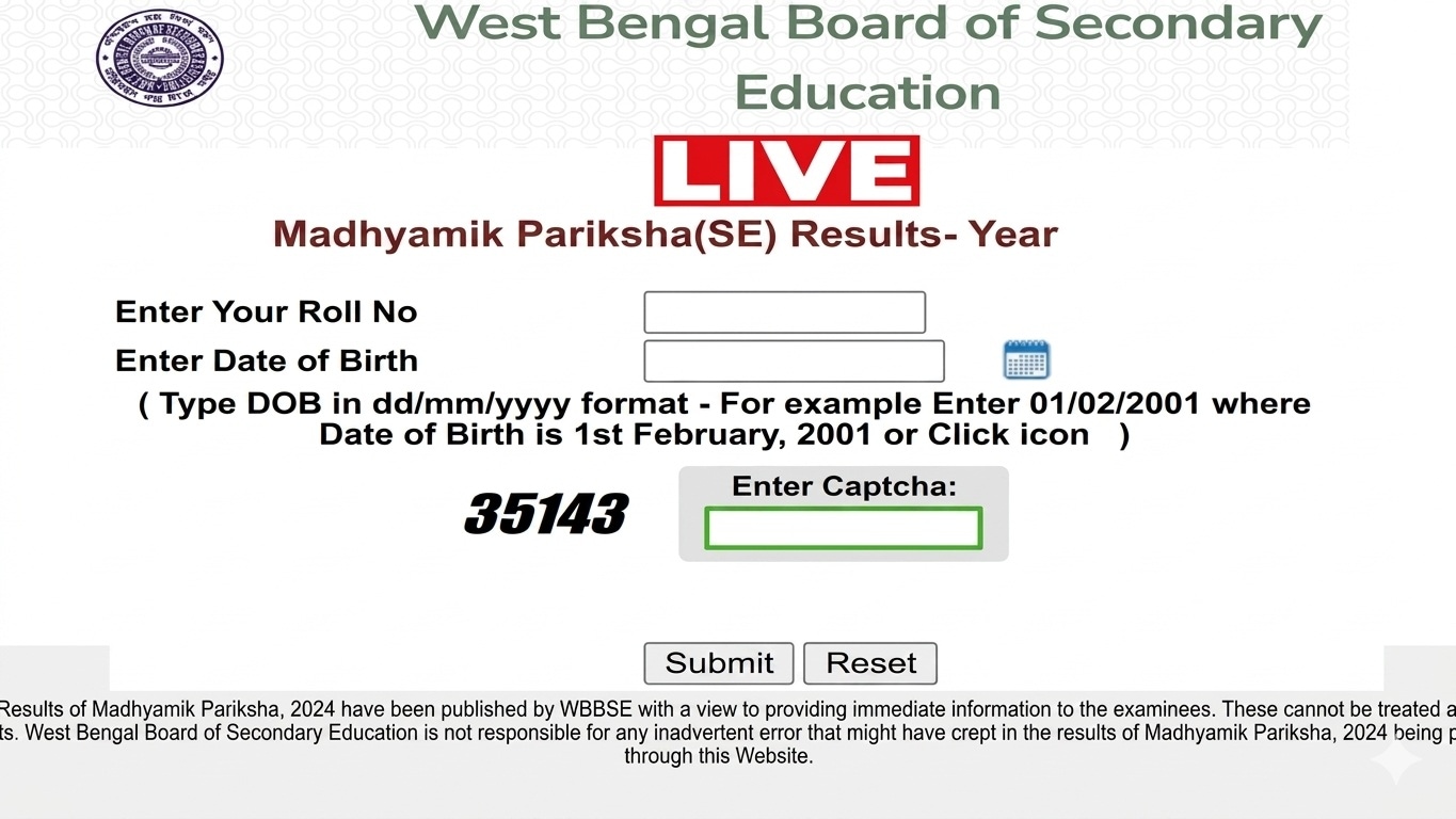 Wbbse.wb.gov.in, West Bengal WBBSE Madhyamik 10th Result 2026 Link at ...