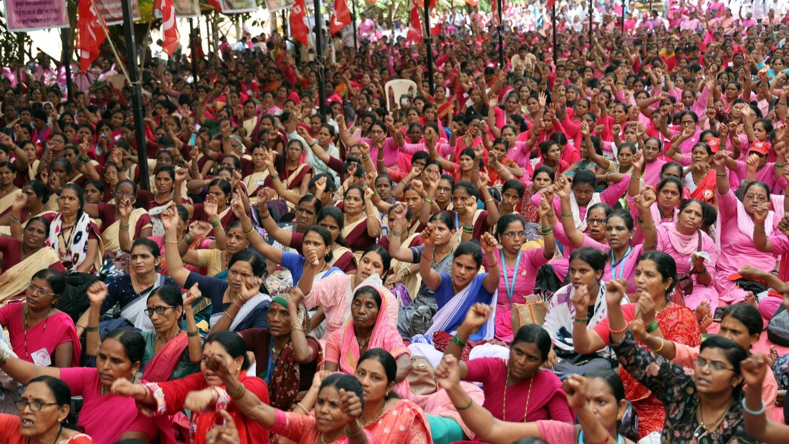 Anganwadi, ASHA, NHM workers end three-day protest after meeting with ...