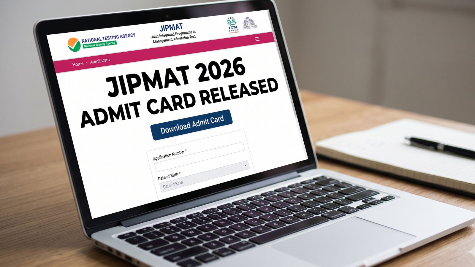 JIPMAT 2026 admit card released: Exams to be conducted on June 7