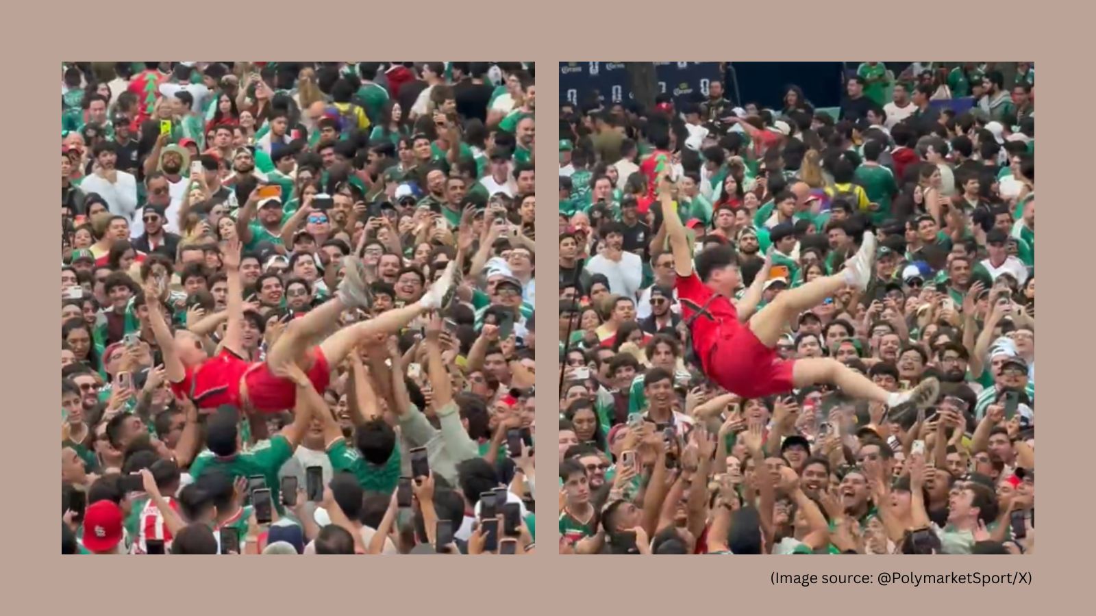 Mexican fans toss South Korean supporter in air; video goes viral ...