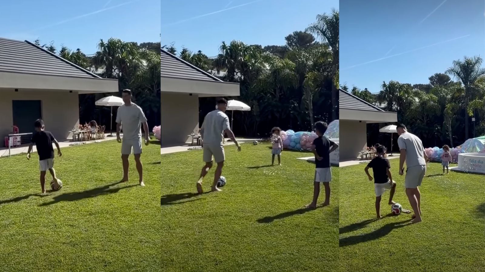 WATCH: Cristiano Ronaldo teaches his son Mateo his famous ‘Ronaldo Chop ...