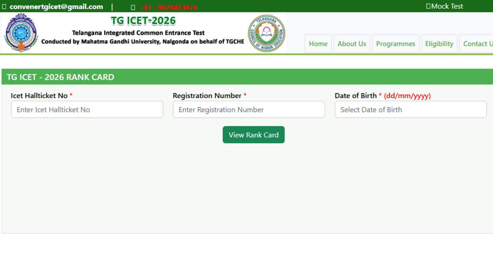 TS ICET Results 2026: MGU issues scorecards at icet.tsche.ac.in