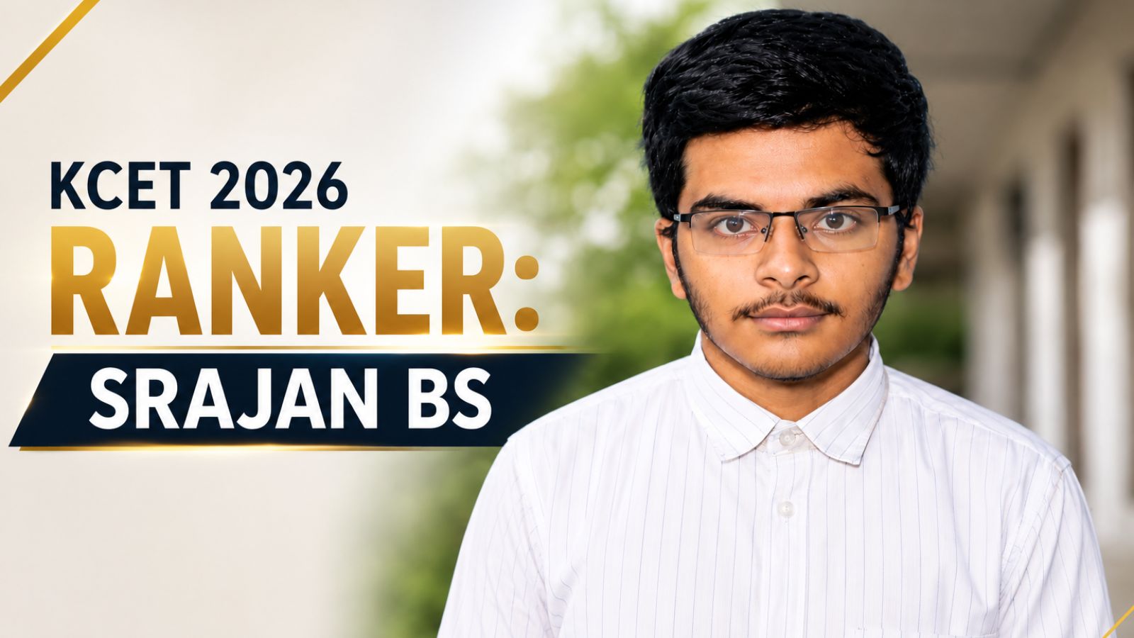 ‘Wants electrical engineering over CSE ‘: KCET 2026 topper Srajan BS ...